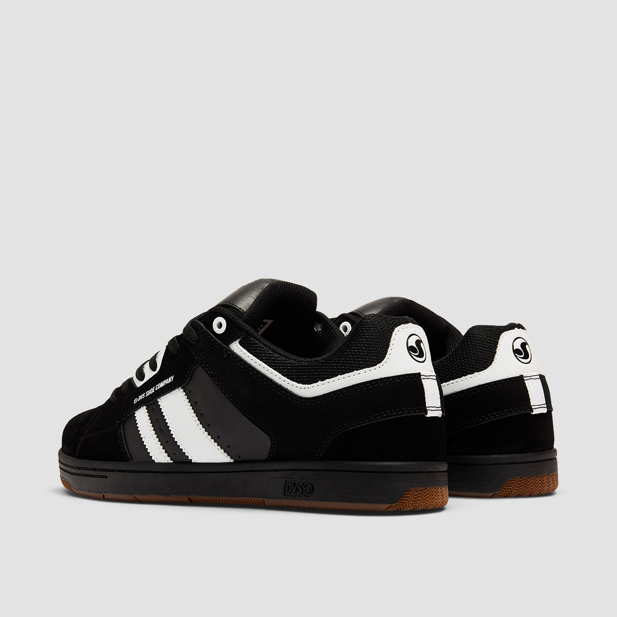 DVS Tactic Shoes - Black/White/Black Nubuck