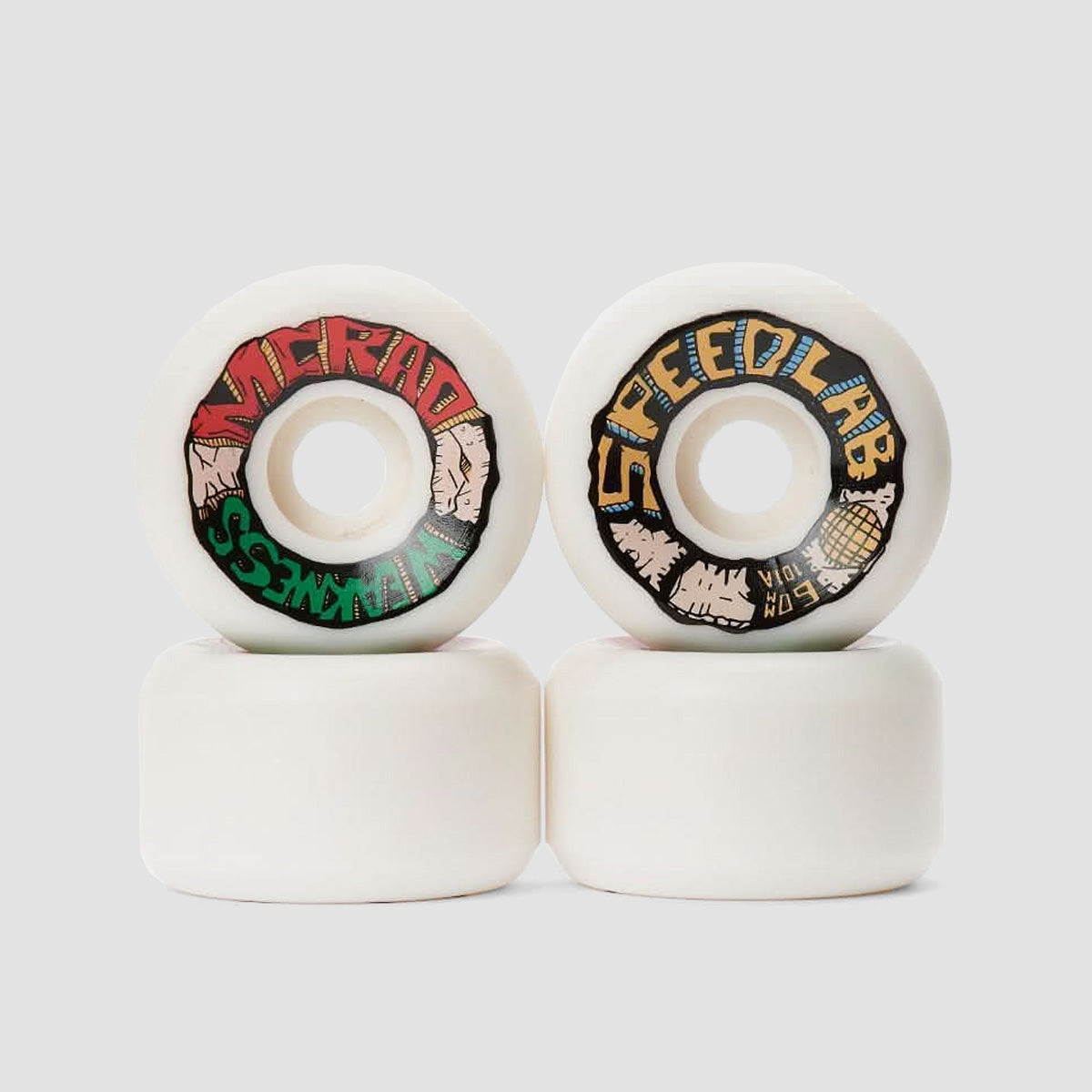 Speedlab McRad Weakness 101A Skateboard Wheels White 60mm