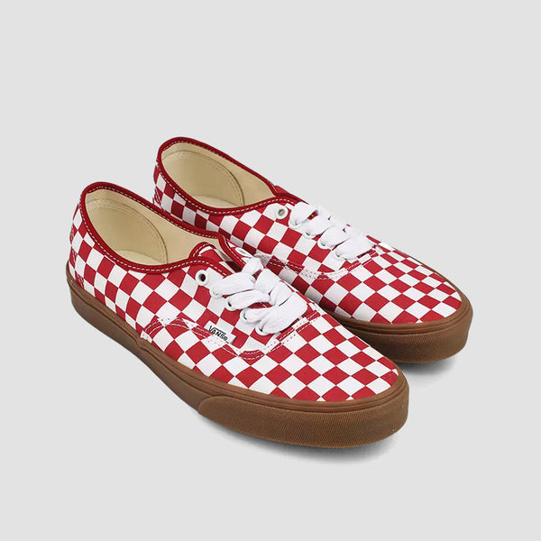 Vans Authentic Shoes - Fat Lace Checker Red