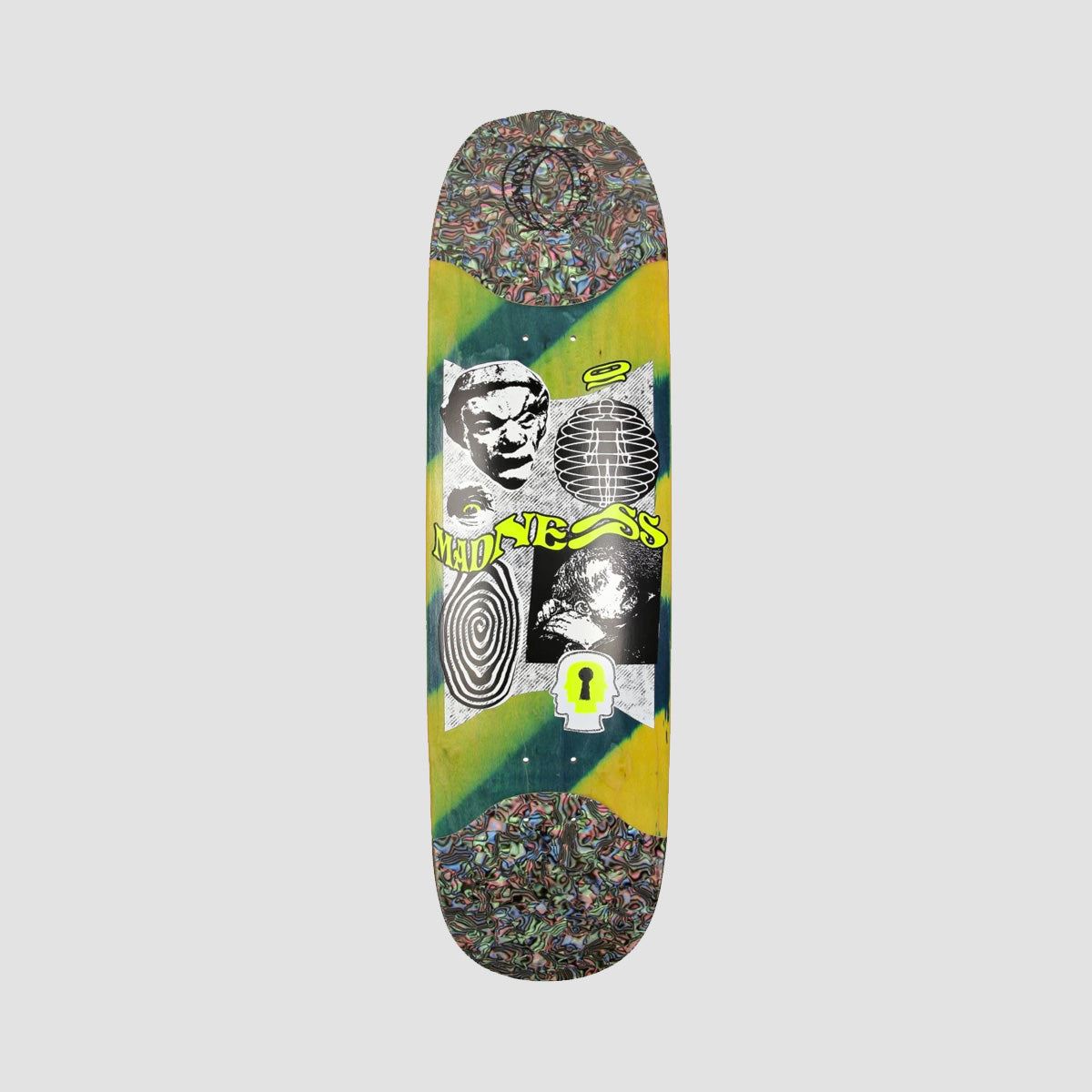 Madness Outcast R7 Slick On Tail and Nose Burden Shaped Skateboard Dec