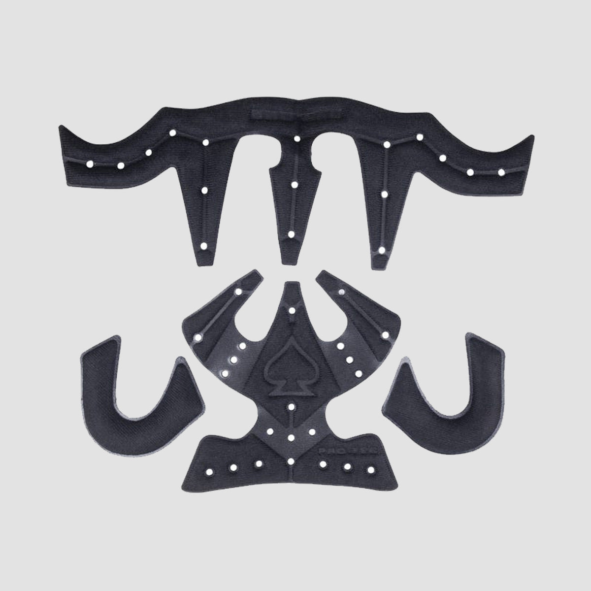 Protec Full Cut Certified Helmet Liner Kit Black